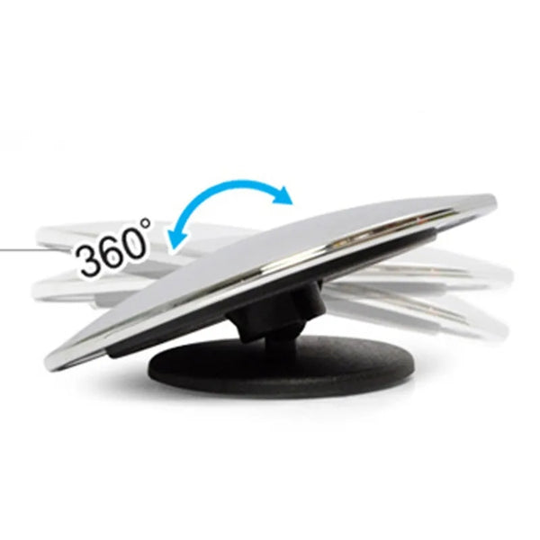 2pcs/Set 360 High-definition Roundless Round Car Mirror Wide Angle Rou ...