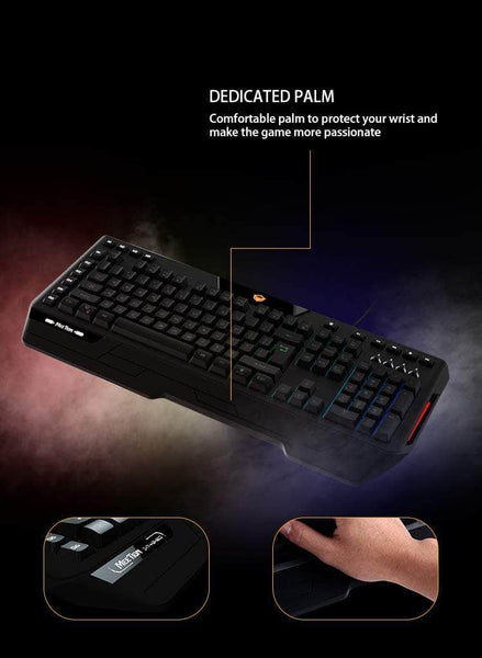 MEETION MT-K9420 RGB LED Membrane Backlit Wired Gaming Keyboard | 104 ...